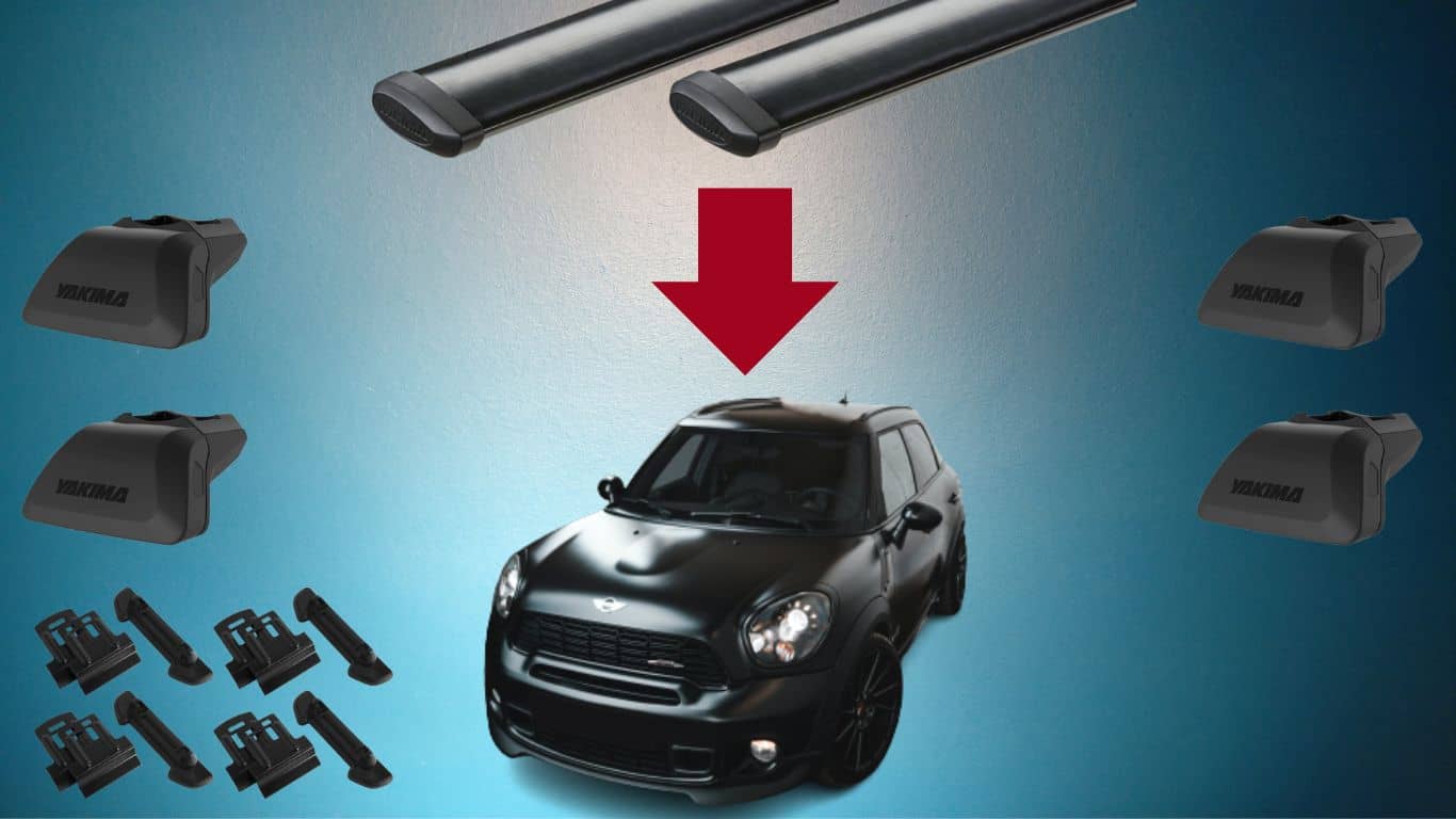 4 Roof Racks Or Crossbars For Mini Cooper